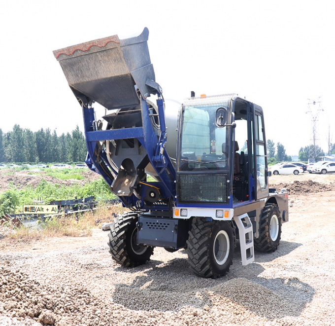 XDEM 1.2m3 Concrete Truck Mixer Self Loading 55kw 7300x1800x3450mm