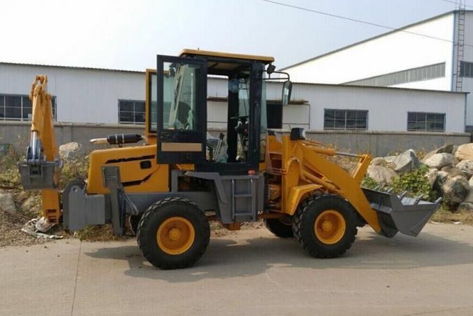 50hp Mini Tractor Backhoe Loader , 3t Front End Loader Backhoe